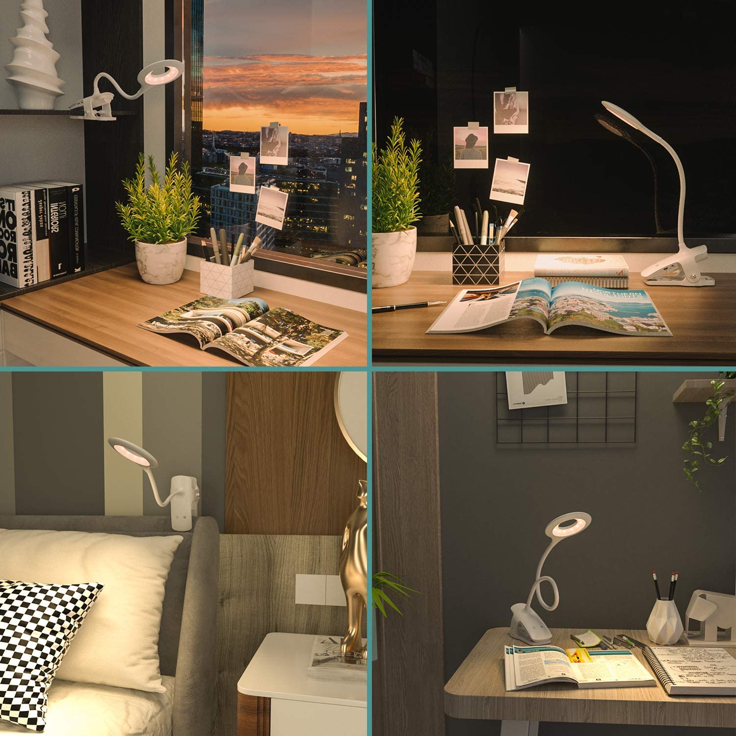 LED Reading Blue Light With 9 Brightness Mood | Eye Protection Desk Lamp