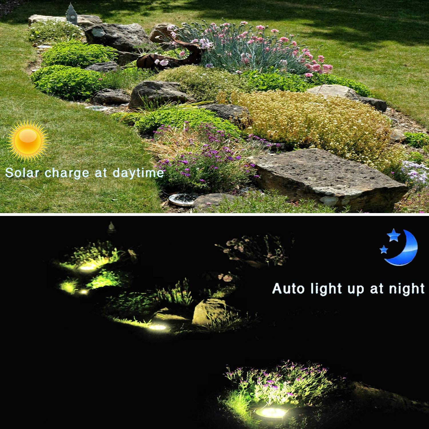 Buy Outdoor Solar Ground Lights | LED Waterproof Solar Pathway Lights ...