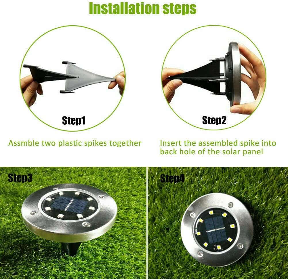 Buy Outdoor Solar Ground Lights | LED Waterproof Solar Pathway Lights ...