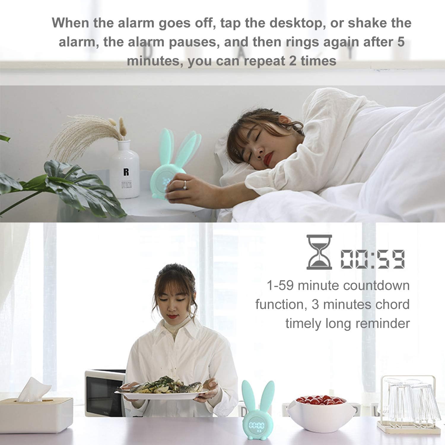 Kids Alarm Clock, Girls and Boys Alarm Clock Digital for Bedroom