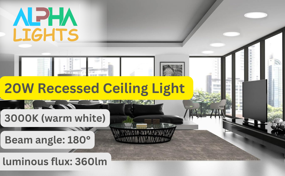 Recessed Ceiling Lighting - LED Panel Downlight Ceiling