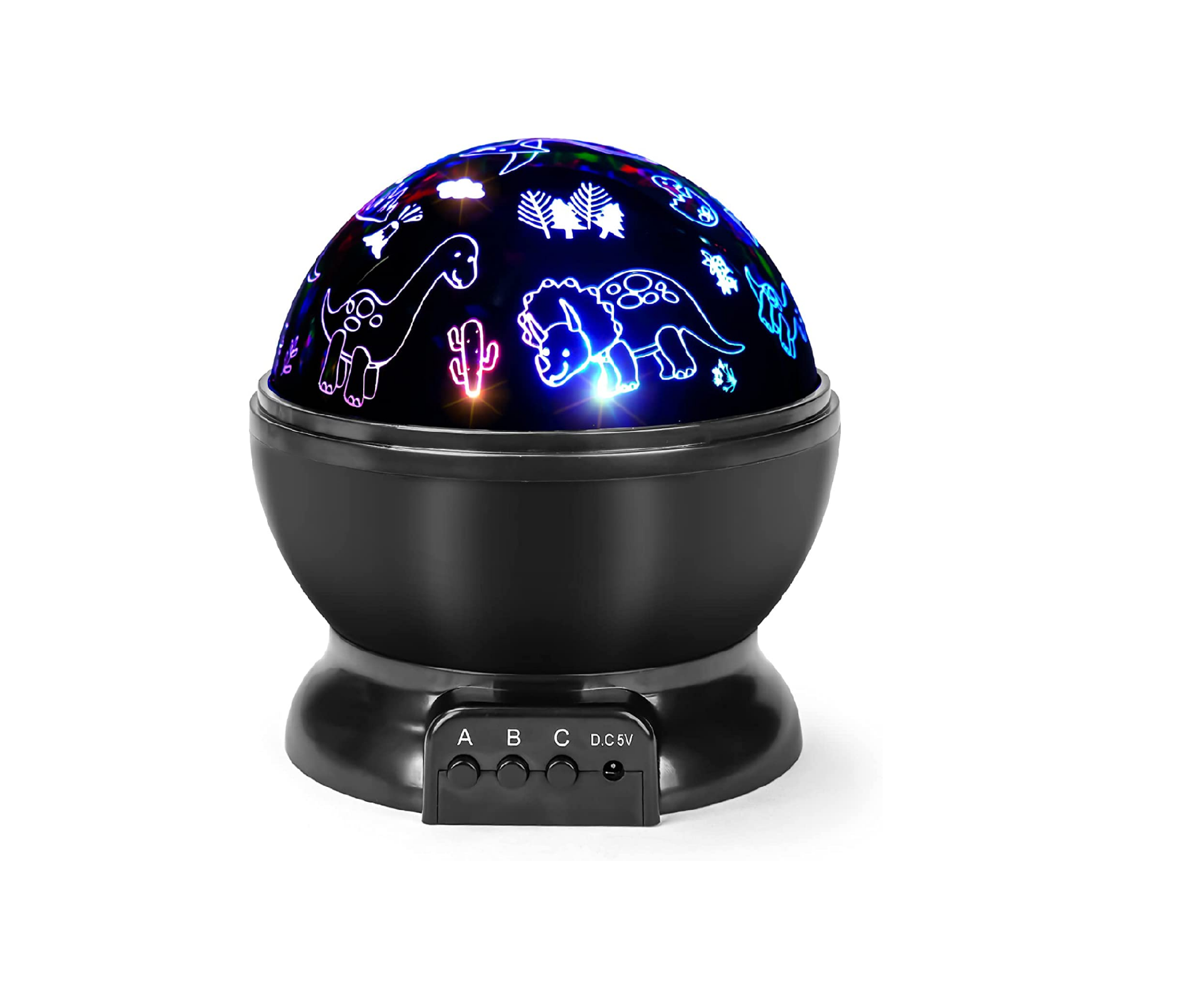 Dinosaur Night Light Projector for Kids | 8 Colorful Light Modes