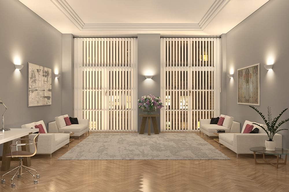 Half Moon Modern Up Down Gypsum Plaster Indoor Paintable Wall Washer ...