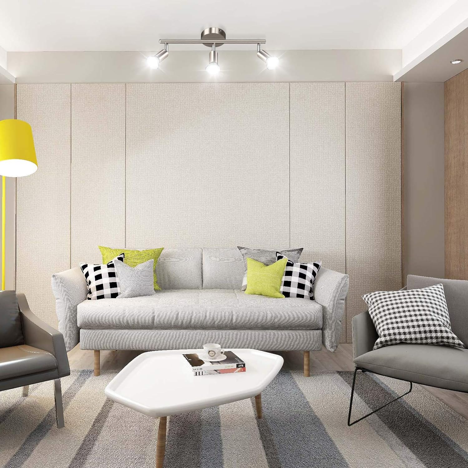 LED Ceiling Light Rotatable, 3 Way Adjustable Modern Ceiling Spotlights