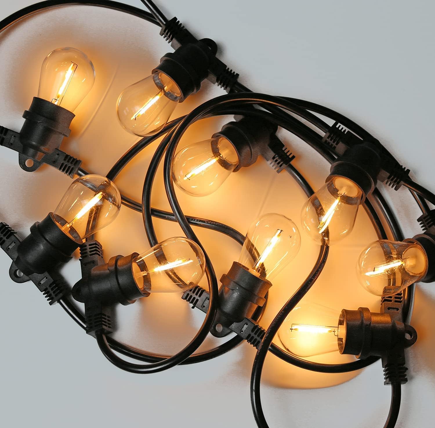 S14 1W LED Filament Bulbs - Warm White Plastic Edison Bulb