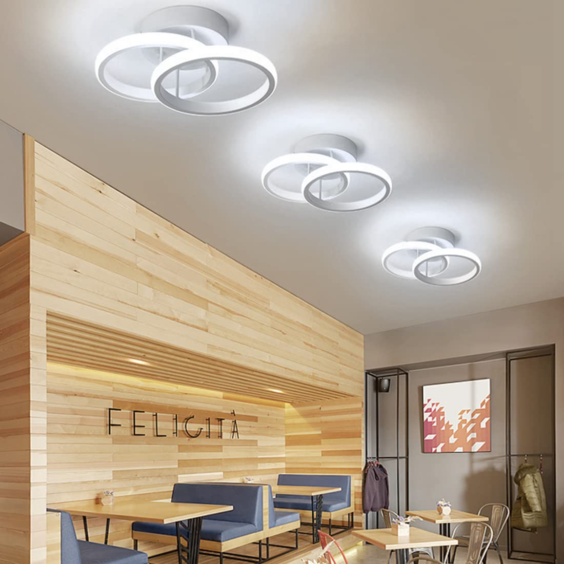 Modern Dimmable 20W LED Ceiling Light – Warm & Cool White for Living ...