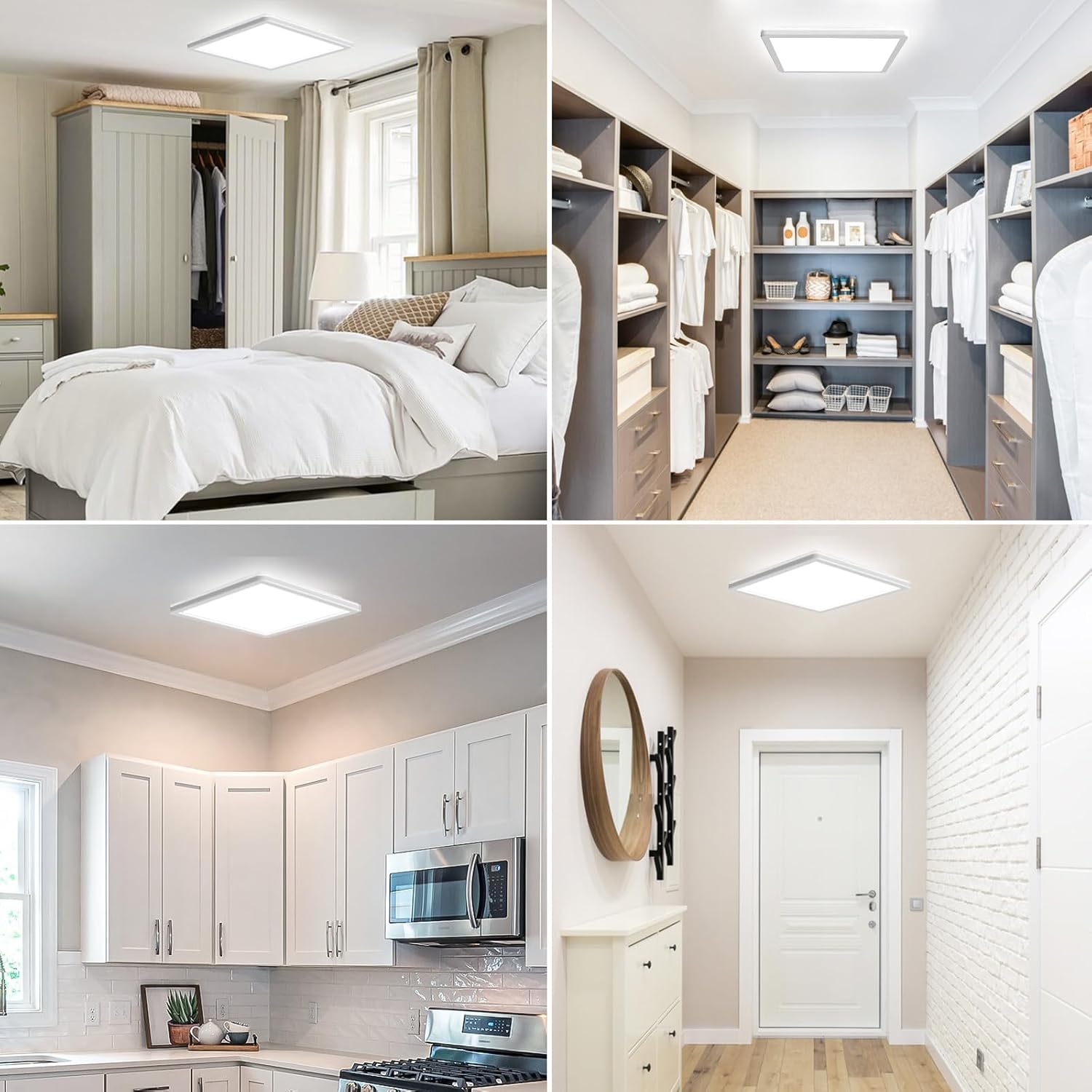 Square Bathroom Ceiling Lights White - Waterproof Bathroom Light