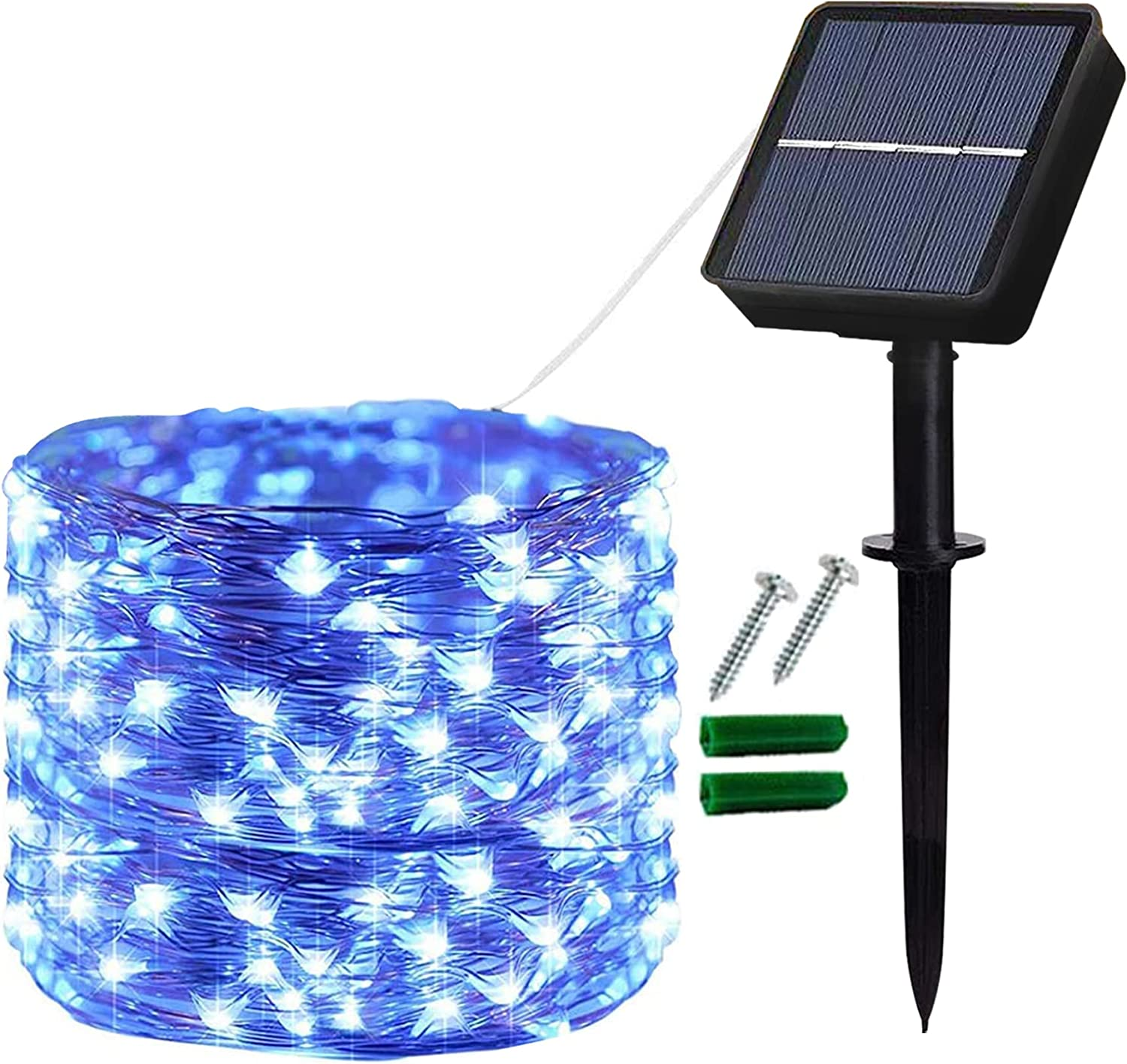 Multi-Color Solar Fairy Lights Outdoor | LED Solar String Lights with 8 ...