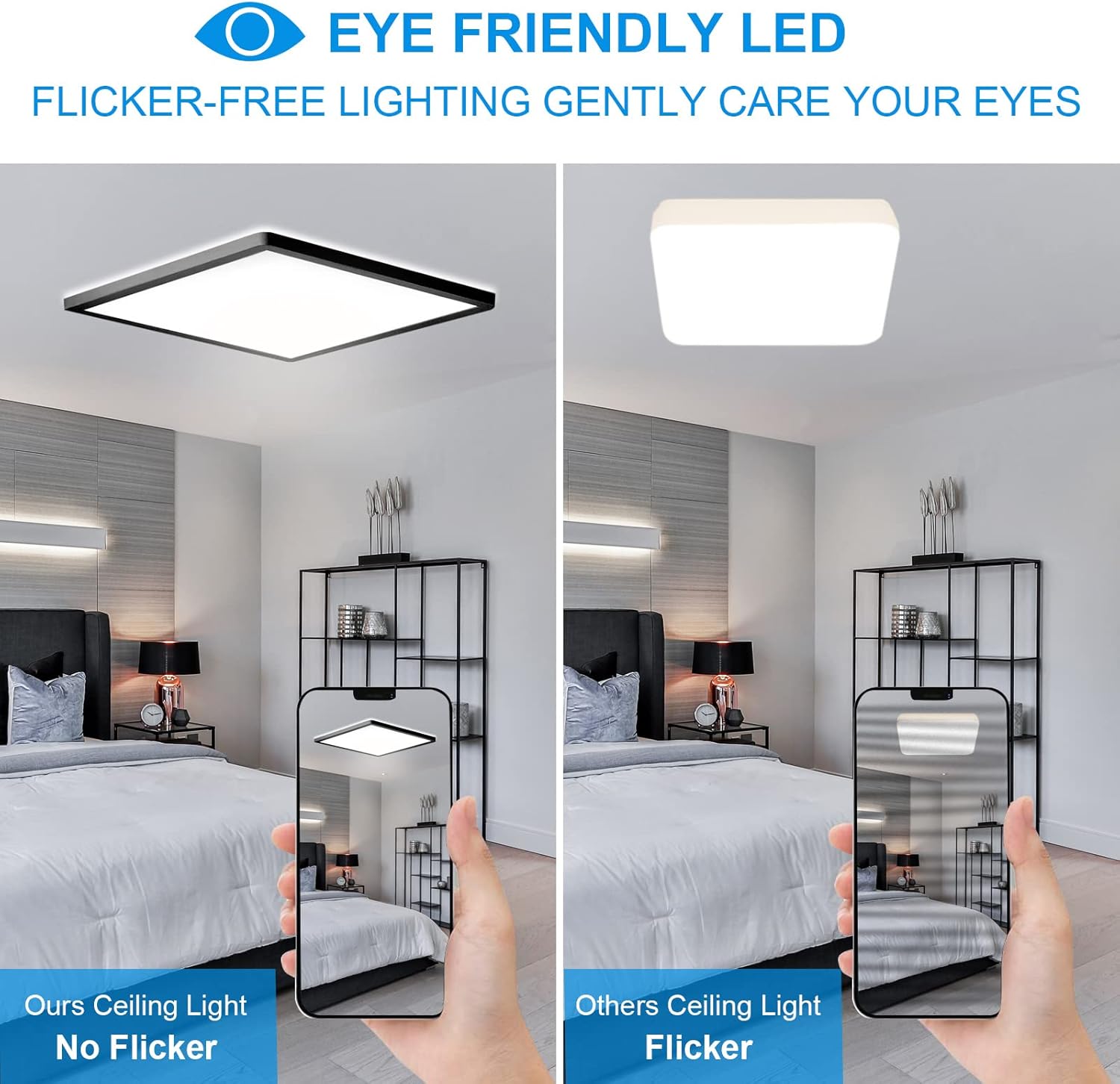 4 Pack LED Modern Ultra-Slim Bathroom Light - 2200LM Bright Waterproof ...