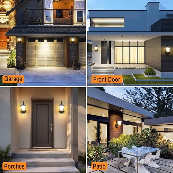 PIR Outdoor Wall Light – Modern LED Porch Lamp with Motion Sensor, IP65 ...