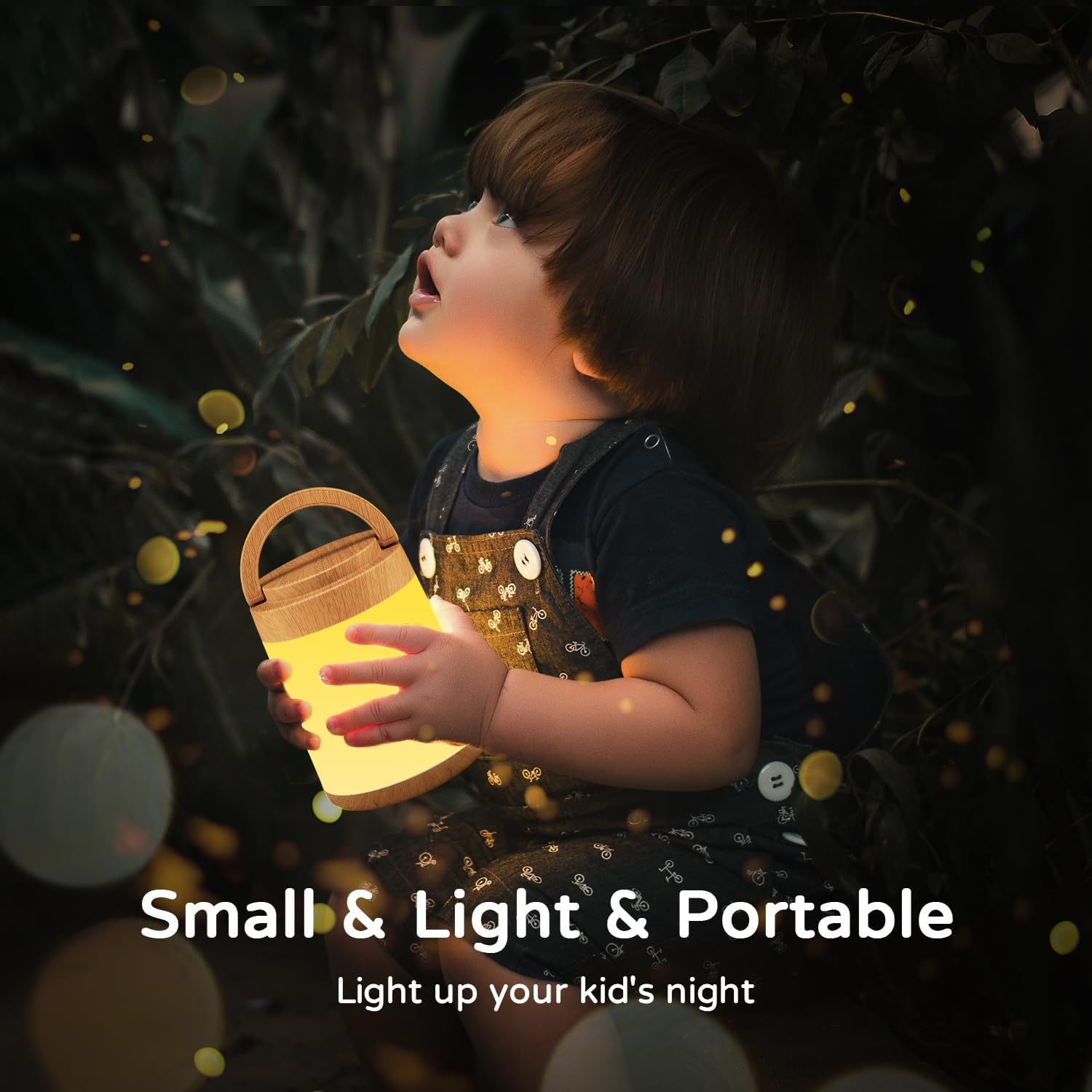 Modern Rechargeable Kids Night Light – 10 Color LED, Touch & Remote ...