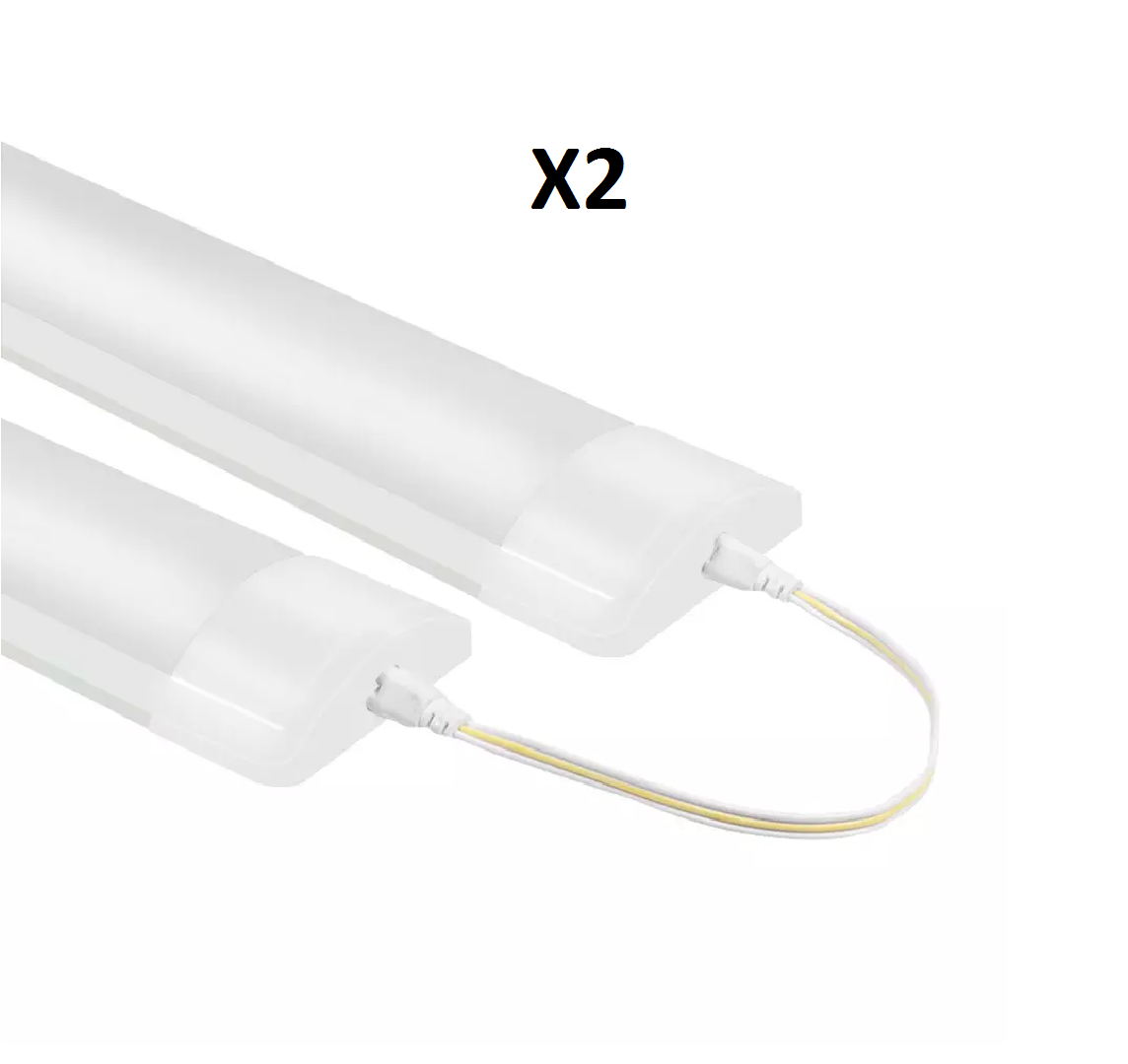 Slim LED Batten Light – 6500K Daylight Fluorescent Strip Light for ...