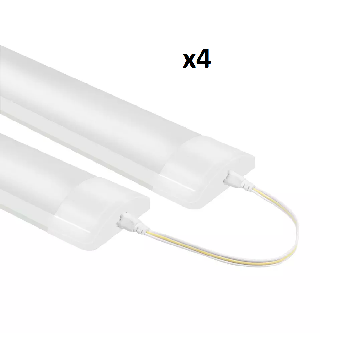 Slim LED Batten Light – 6500K Daylight Fluorescent Strip Light for ...