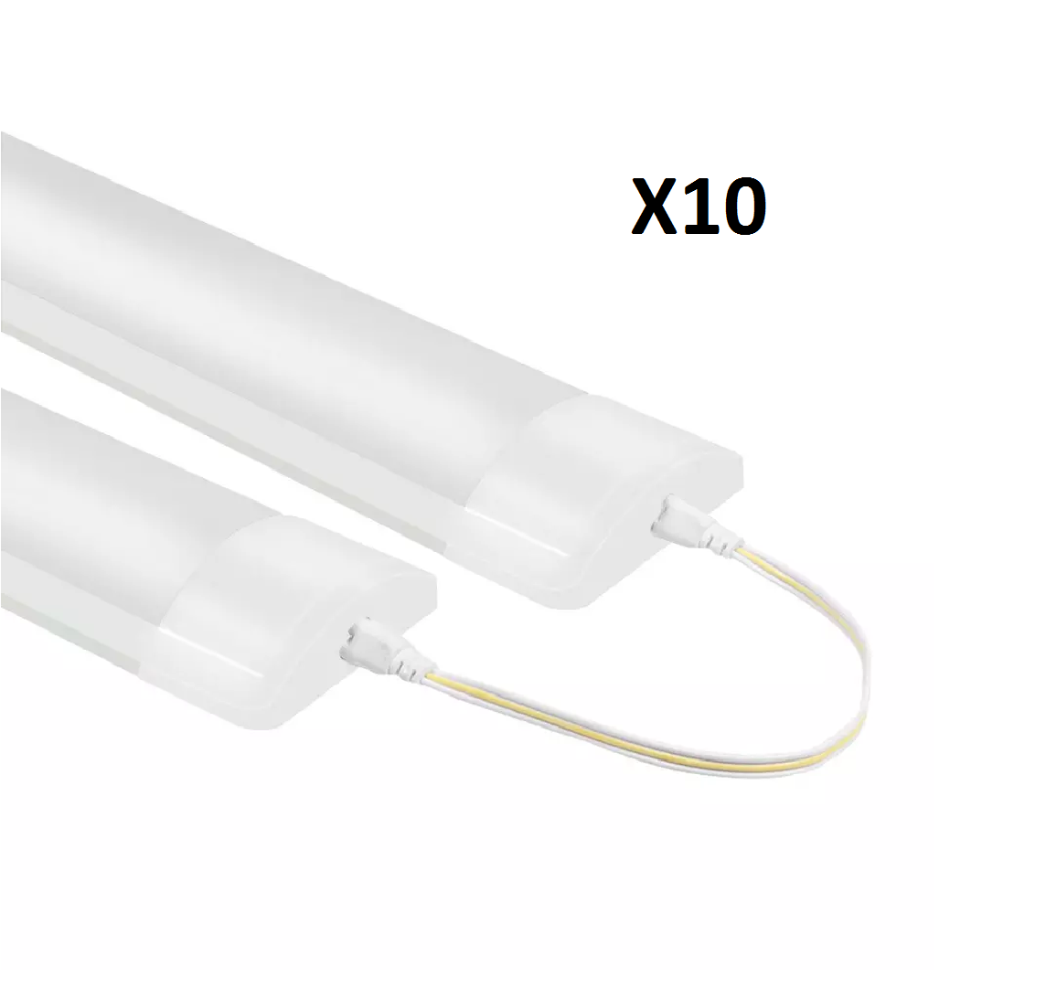 Slim LED Batten Light – 6500K Daylight Fluorescent Strip Light for ...