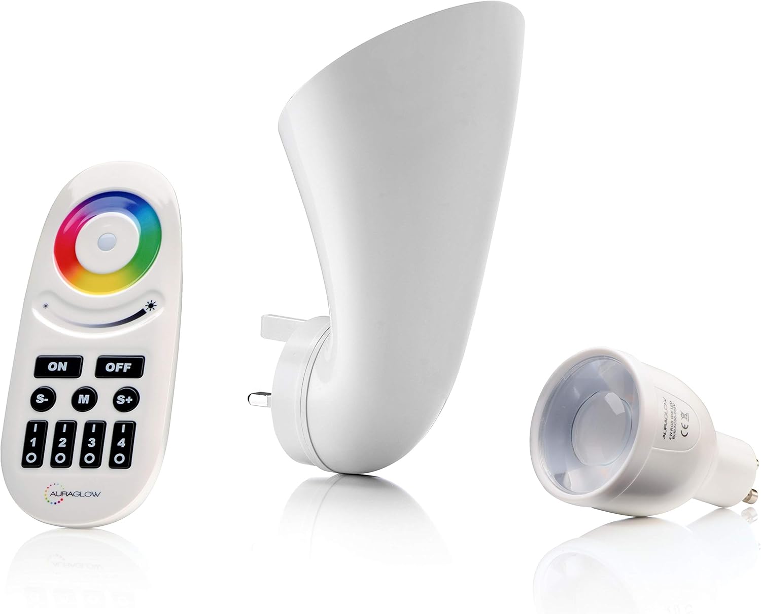 Plug-in GU10 Spotlight Uplighter | Wall Wash Light with Cool White LED Bulb