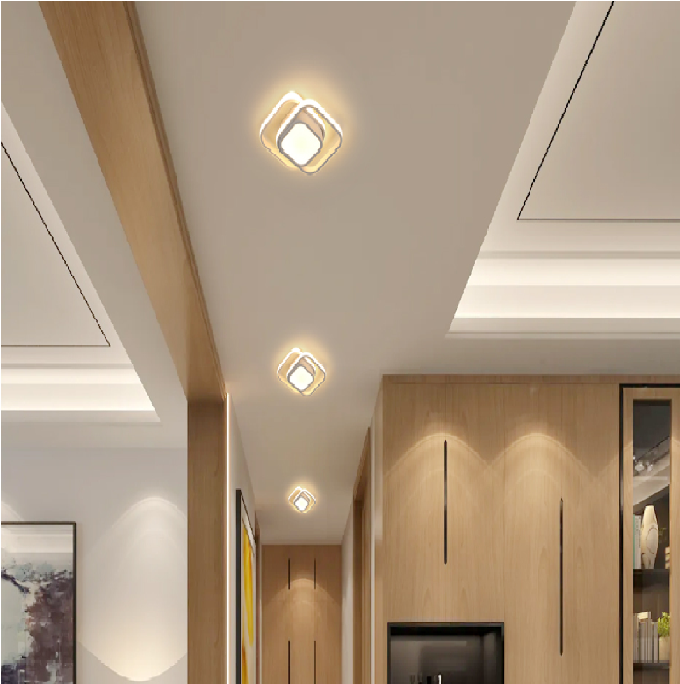 Dimmable Modern LED Ceiling Light - Chandelier Pendant for Living Room ...