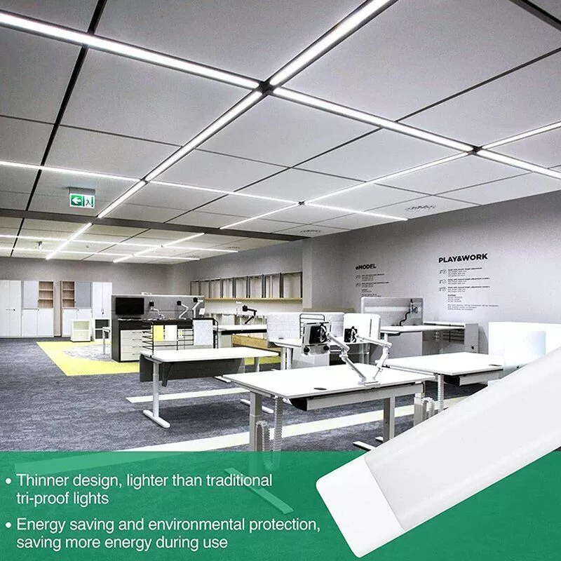 4FT LED Batten Tube Lights – Ultra-Bright Daylight Fixtures for Office ...