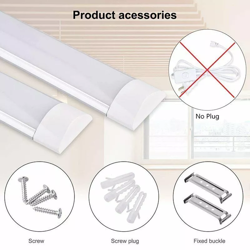 4FT LED Batten Tube Lights – Ultra-Bright Daylight Fixtures for Office ...